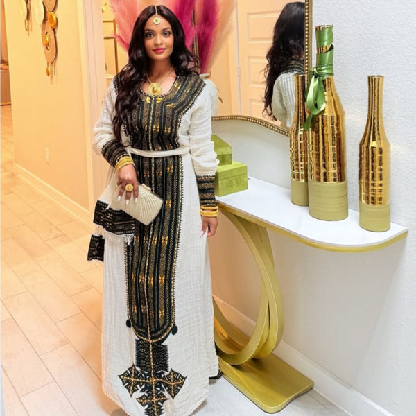 Emuti Axum Dress - EthiopianClothing.Net