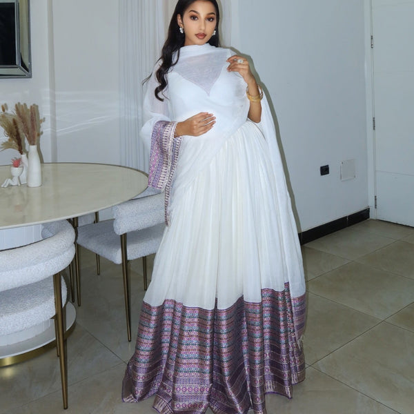 Zenash Habesha Dress - EthiopianClothing.Net