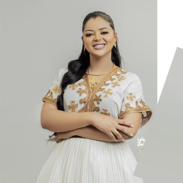 Lemlem Eritrean traditional wedding dress - EthiopianClothing.Net