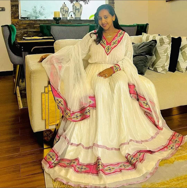 Mekdi Ethiopian Dress - EthiopianClothing.Net
